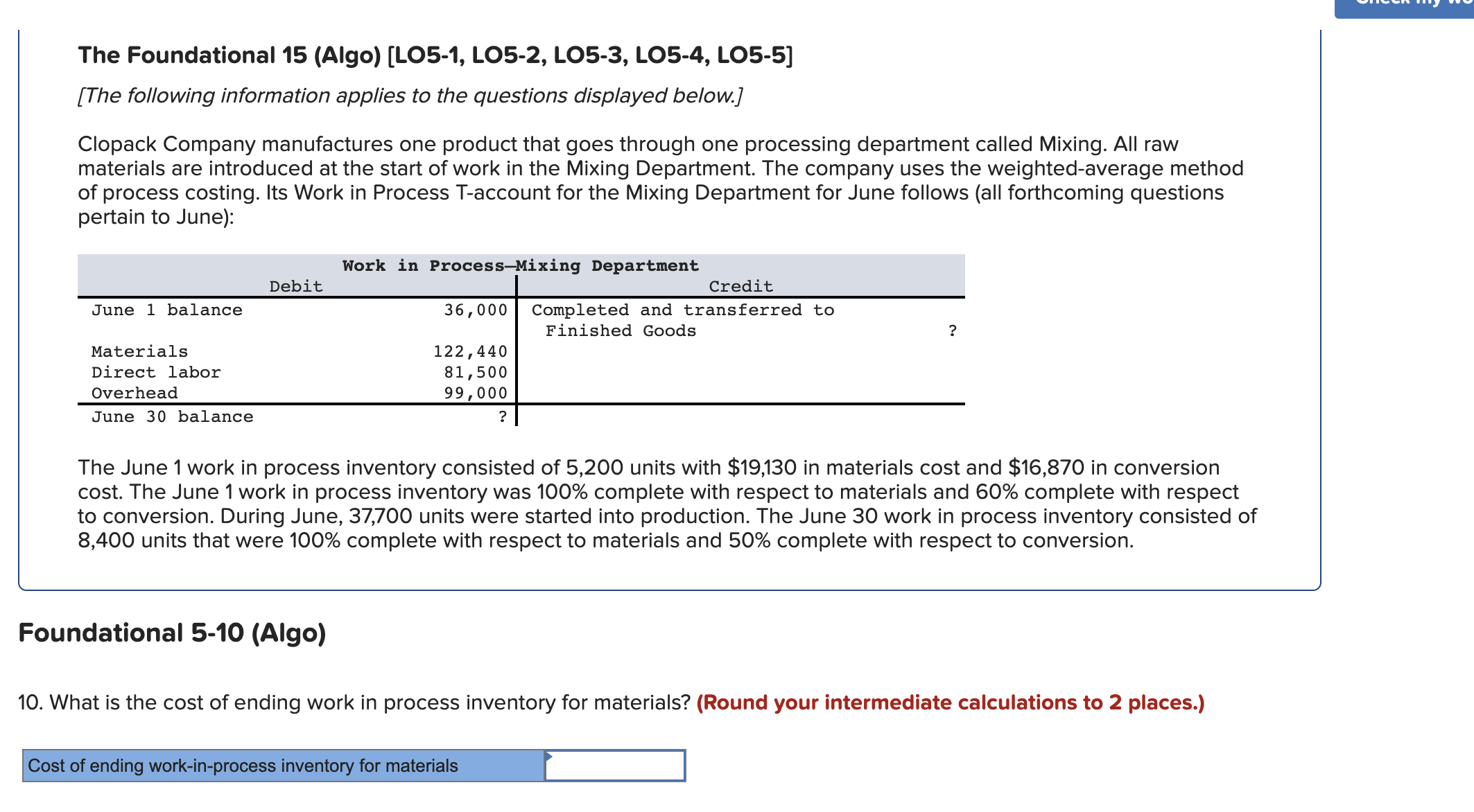 Solved The Foundational 15 (Algo) [LO5-1, LO5-2, LO5-3, | Chegg.com