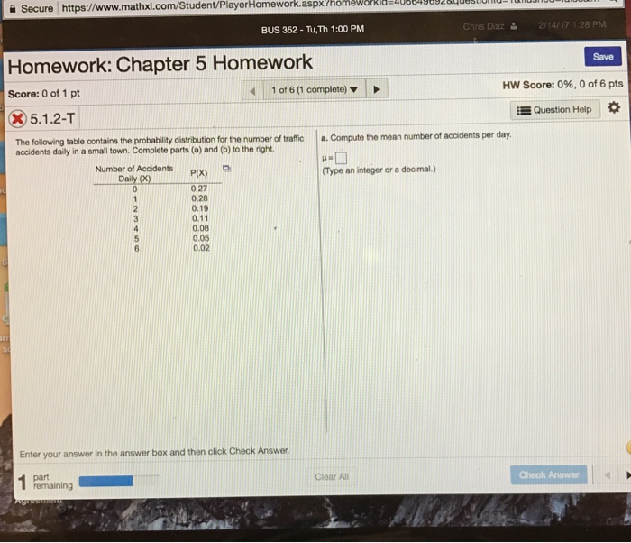 Solved The following table contains the probability | Chegg.com