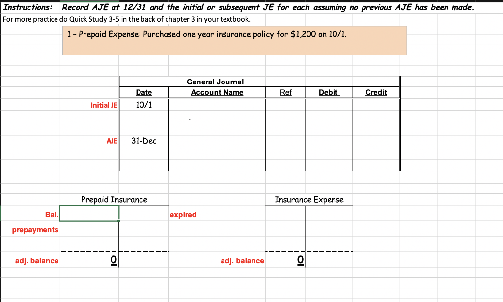 Solved Instructions: Record AJE at 12/31 and the initial or | Chegg.com