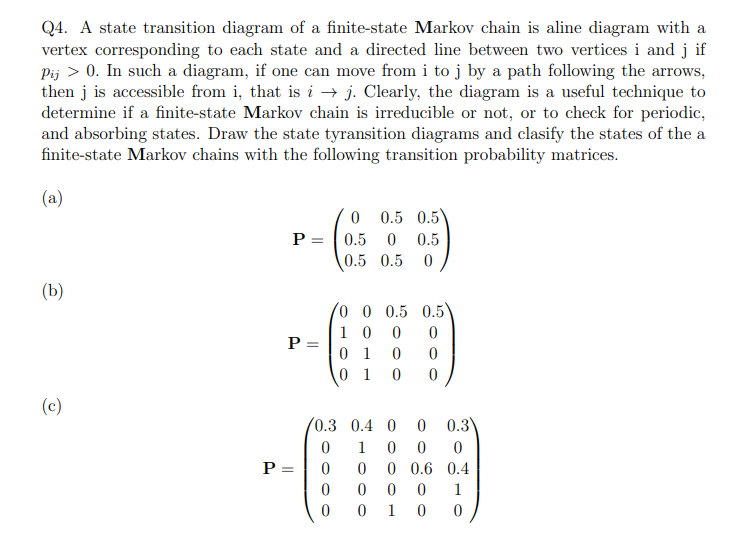 Solved Q4. A state transition diagram of a finite-state | Chegg.com