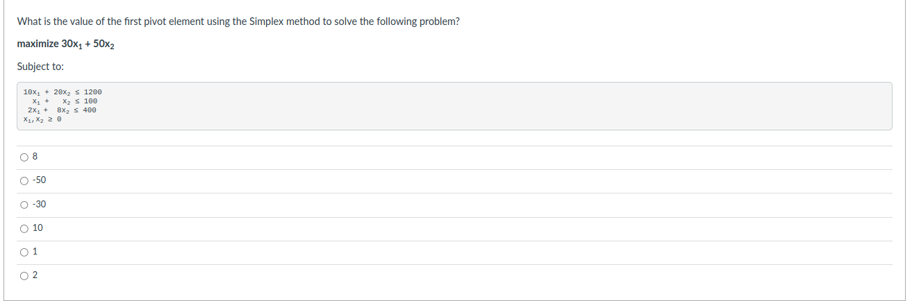 Solved What is the value of the first pivot element using | Chegg.com