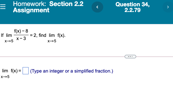 Solved Homework Section 2 2 Assignment Question 34 2 2 79