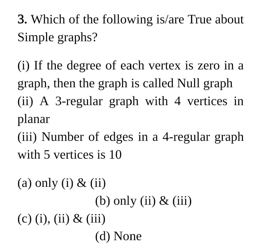Solved 3. Which of the following is/are True about Simple | Chegg.com