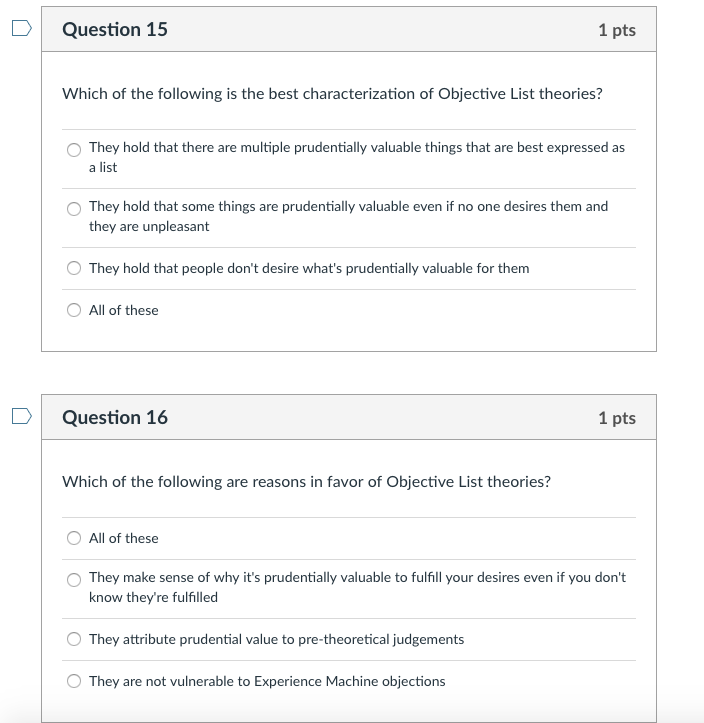Solved Question 15 1 pts Which of the following is the best | Chegg.com