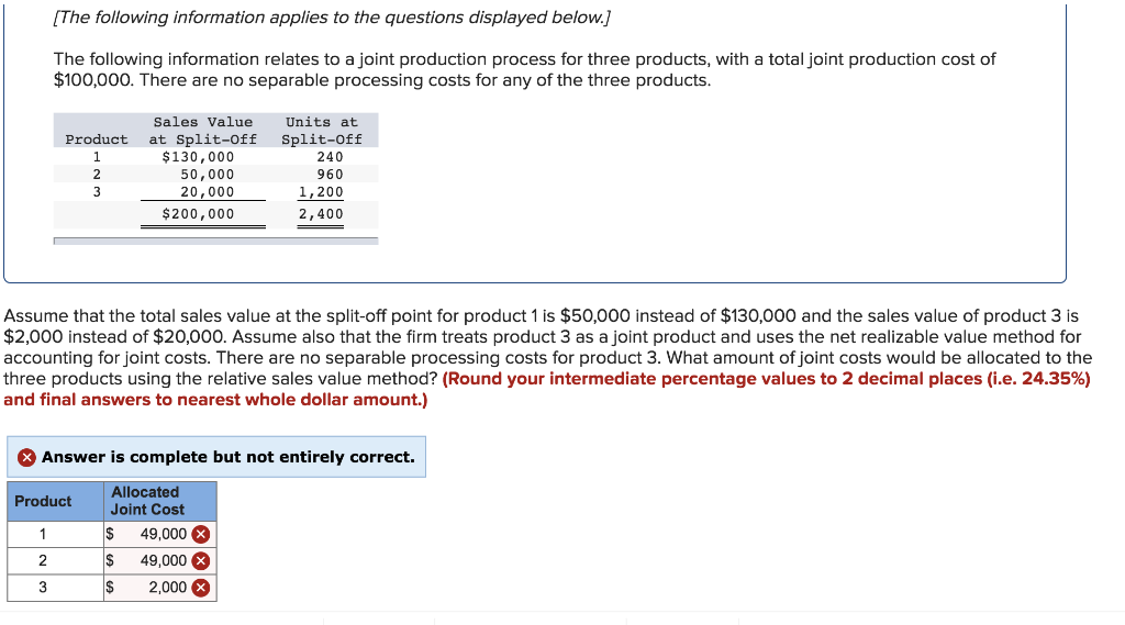 Solved What percentage of joint cost is allocated to each | Chegg.com