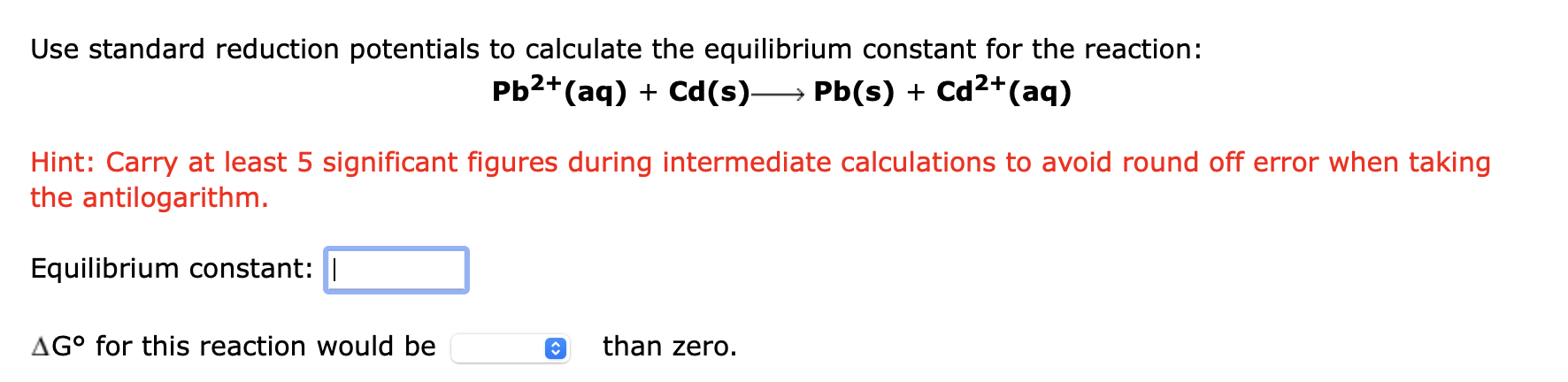 Solved Use Standard Reduction Potentials To Calculate The