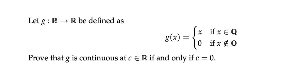 Solved Let \\( g: \\mathbb{R} \\rightarrow \\mathbb{R} \\) | Chegg.com