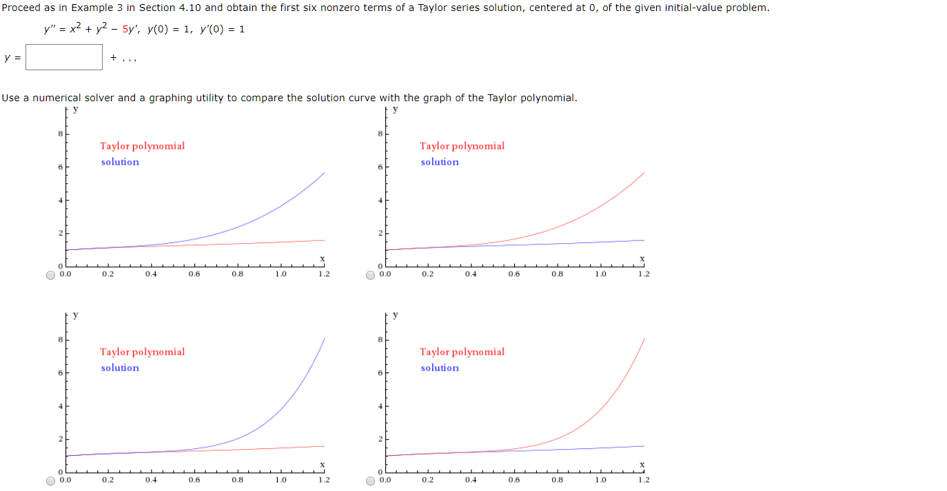 Solved Proceed as in Example 3 in Section 4.10 and obtain | Chegg.com