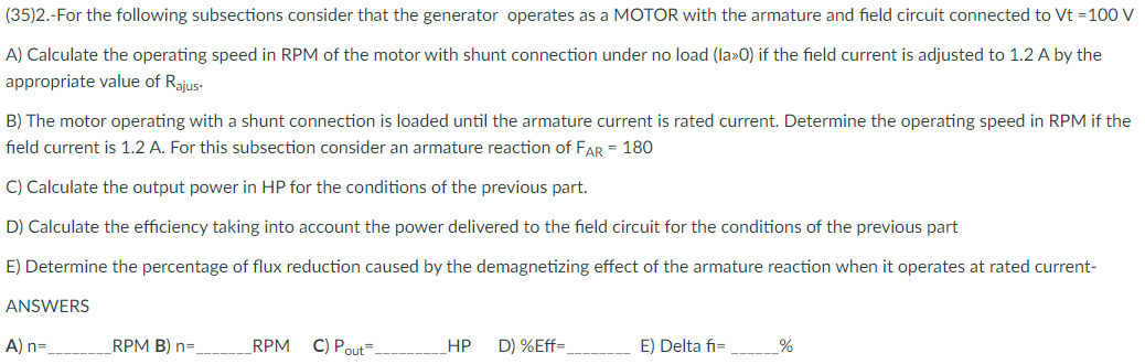 Solved For the following subsections consider that the | Chegg.com