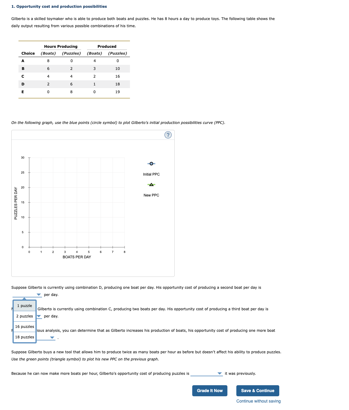 Solved Suppose Gilberto buys a new tool that allows him to | Chegg.com