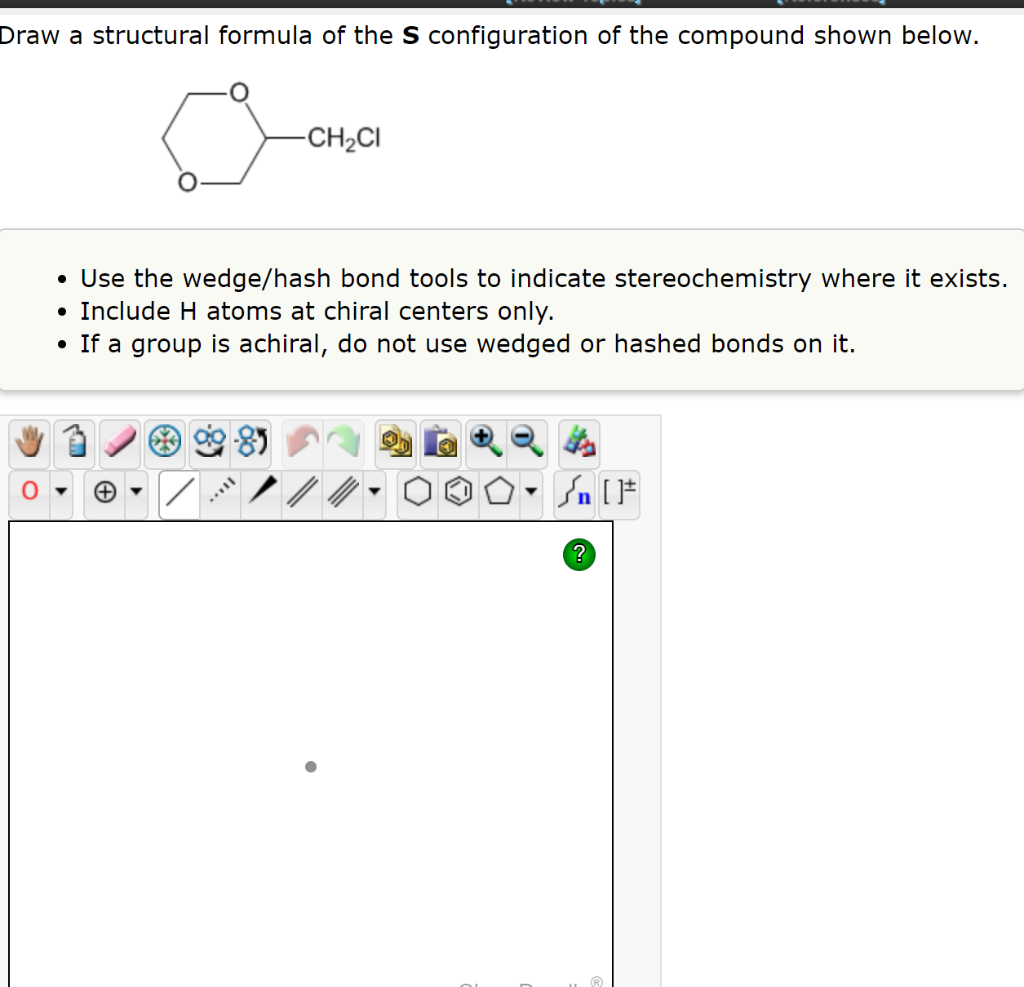 Solved Draw a structural formula of the S configuration of | Chegg.com