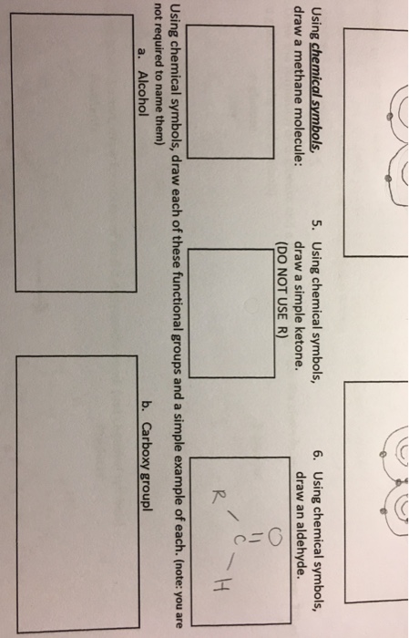 Solved 4. Using chemical symbols, draw a methane molecule: | Chegg.com