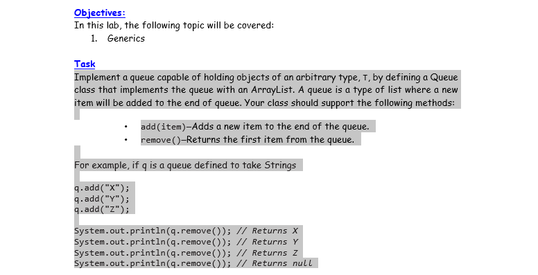 Solved Objectives: In this lab, the following topic will be | Chegg.com