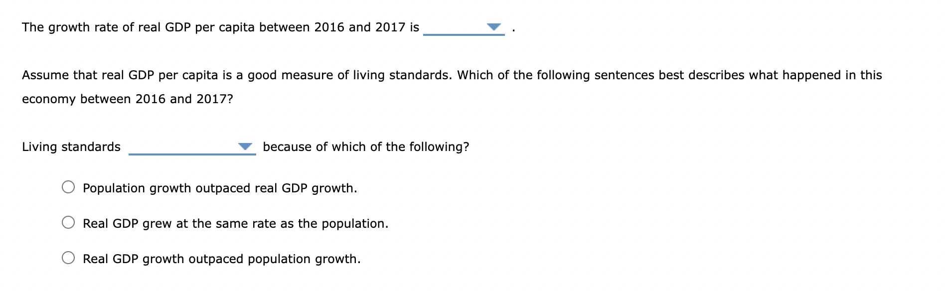 Solved 8. Calculating real GDP and real GDP per capita The | Chegg.com
