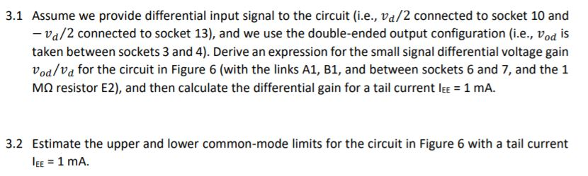 V+ [+ 10 Volt) 2N3638 2N3638 Q3 Q4 1K A1 AZ B2 B1 | Chegg.com