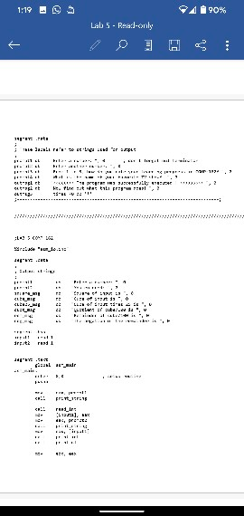 Debugging Assembly Programs by Code Inspection Task | Chegg.com