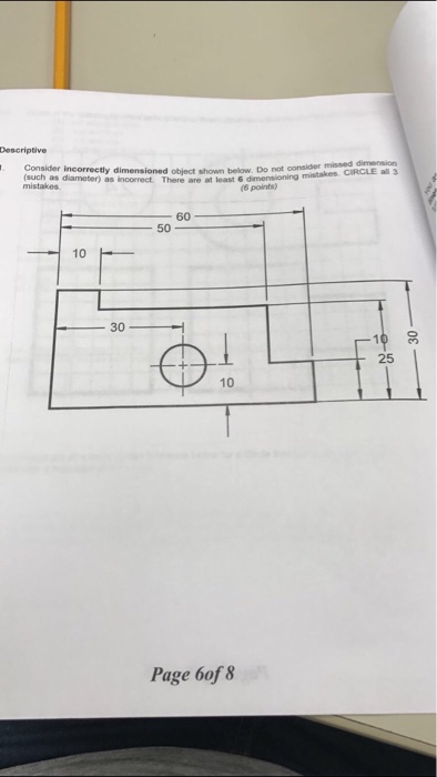 Solved Consider incorrectly dimensioned object shown below. | Chegg.com Solved Consider incorrectly dimensioned object shown below. | Chegg.com