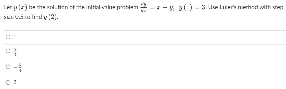Solved Let y(x) be the solution of the initial value problem | Chegg.com