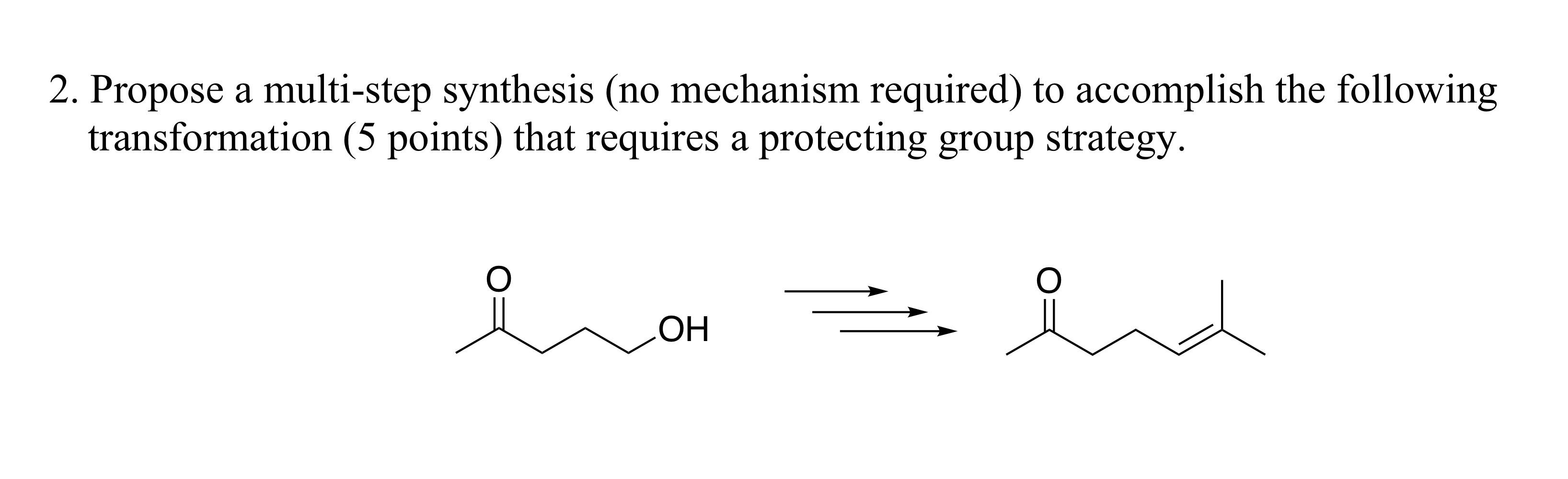 Solved 1. (a) Draw a mechanism to explain why the following | Chegg.com