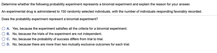 Solved Determine whether the following probability | Chegg.com