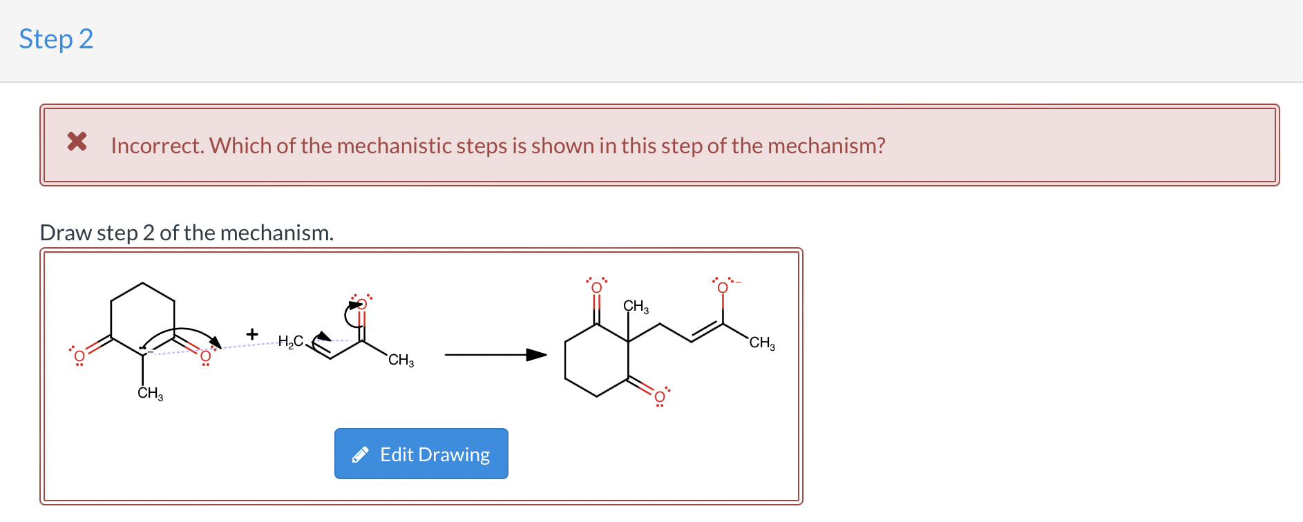 Solved θ Incorrect. The intermediate formed in the previous | Chegg.com