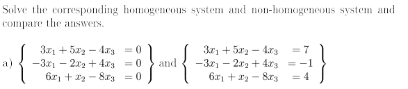 Solved Solve the corresponding homogeneous system and | Chegg.com