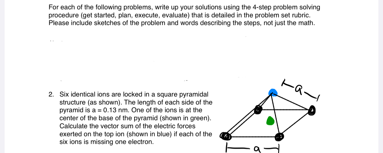 Solved For each of the following problems, write up your | Chegg.com