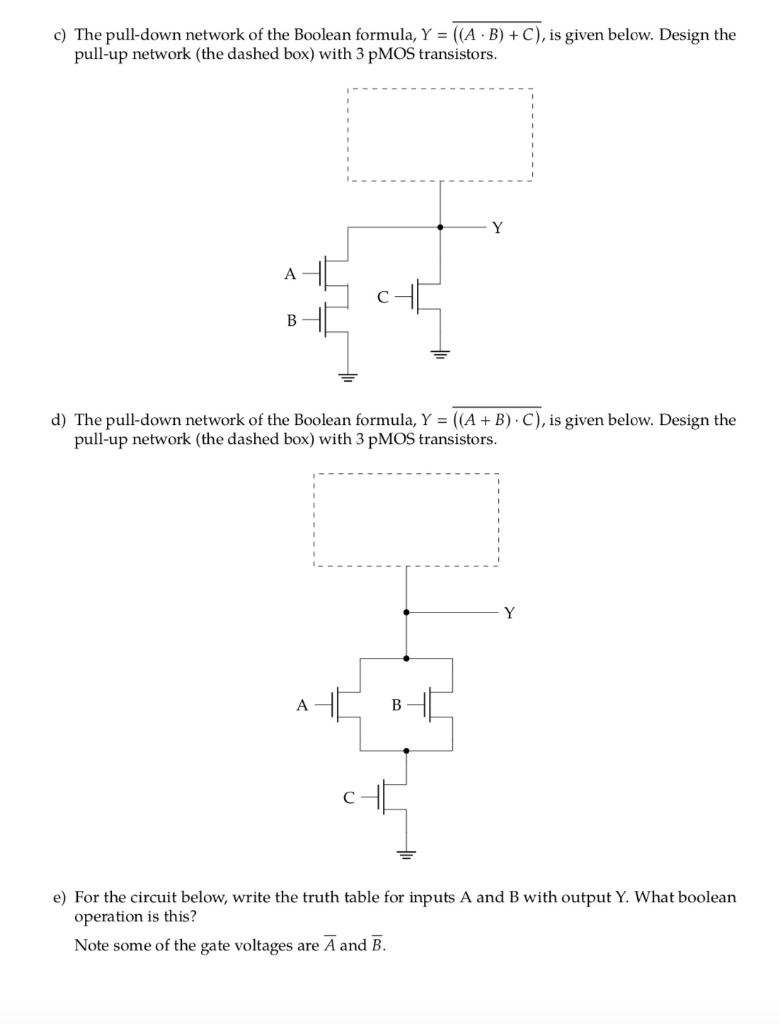 Solved 4 Transistors and Boolean Logic A boolean formula can | Chegg.com
