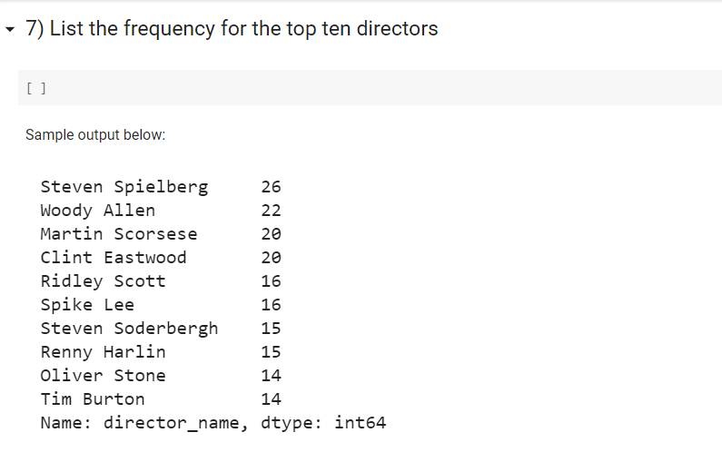 Solved Read in the movies.csv into a datatrame named movies, | Chegg.com