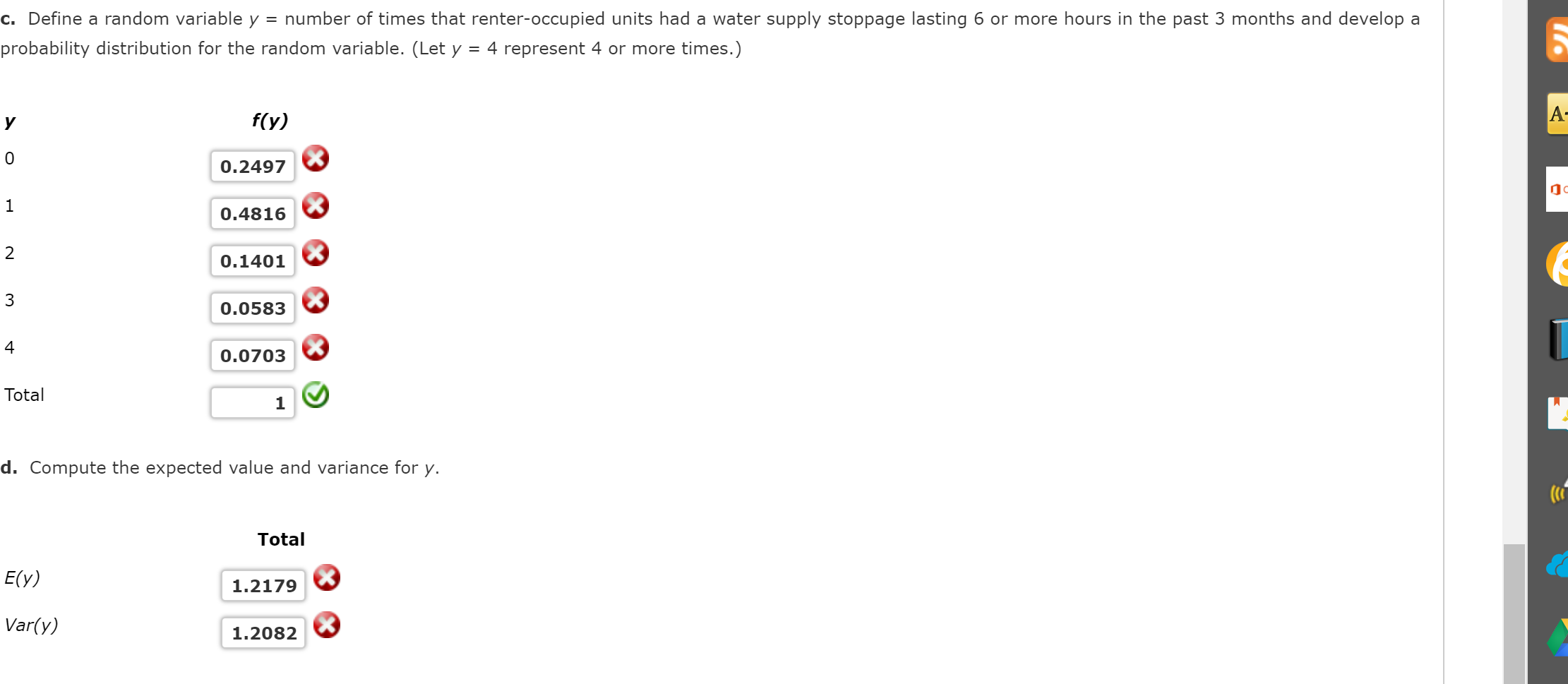 Solved The American Housing Survey reported the following | Chegg.com