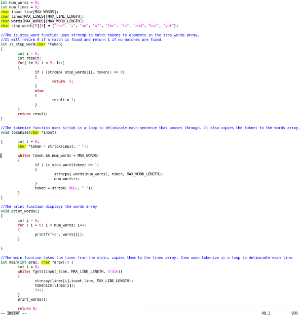 Solved I Am Programming In C Language I Used Strtok To 