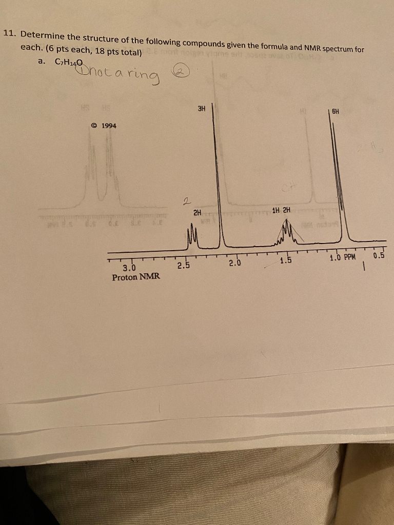 Solved 11. Determine the structure of the following | Chegg.com Solved 11. Determine the structure of the following | Chegg.com
