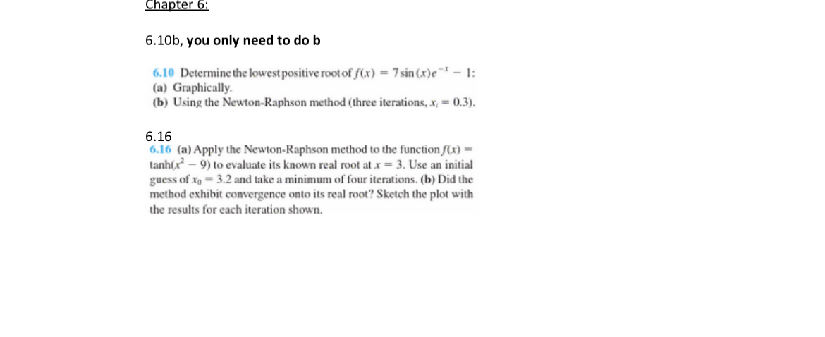 Solved Chapter 6:6.10b, ﻿you only need to do b6.10 | Chegg.com