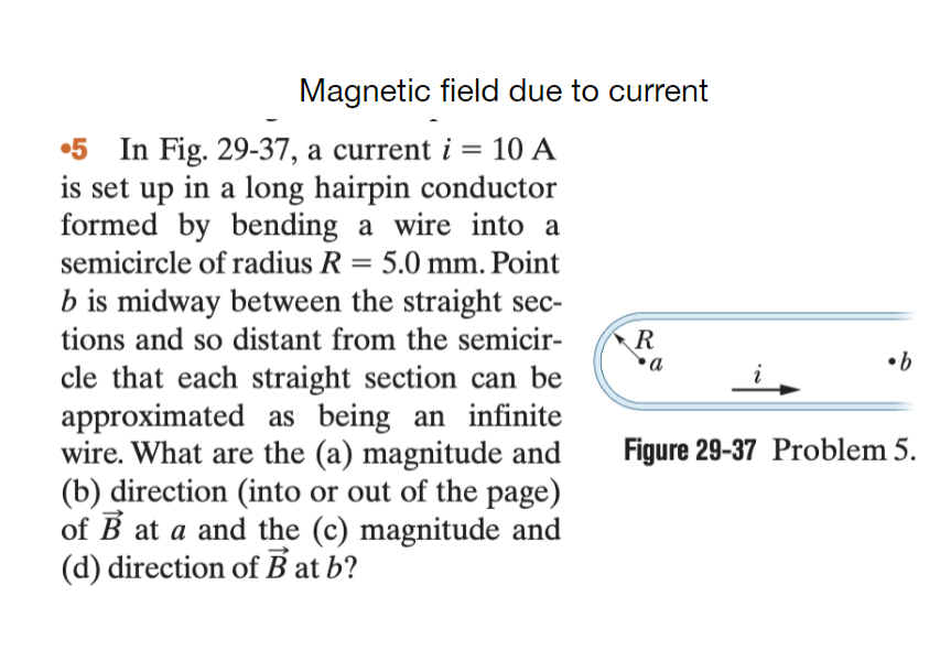 Solved Magnetic field due to current •5 In Fig. 29-37, a | Chegg.com