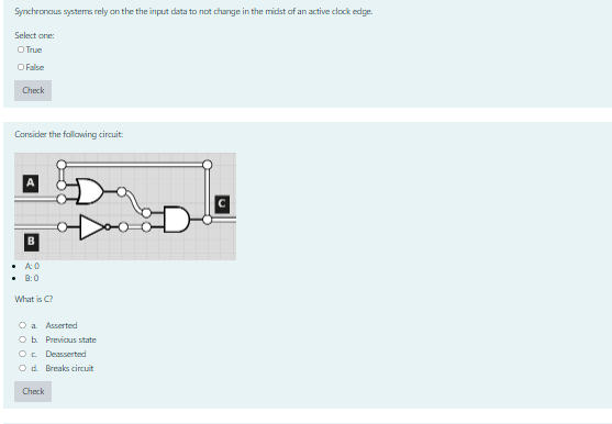 Solved Synchronous systems rely on the the input data to not | Chegg.com