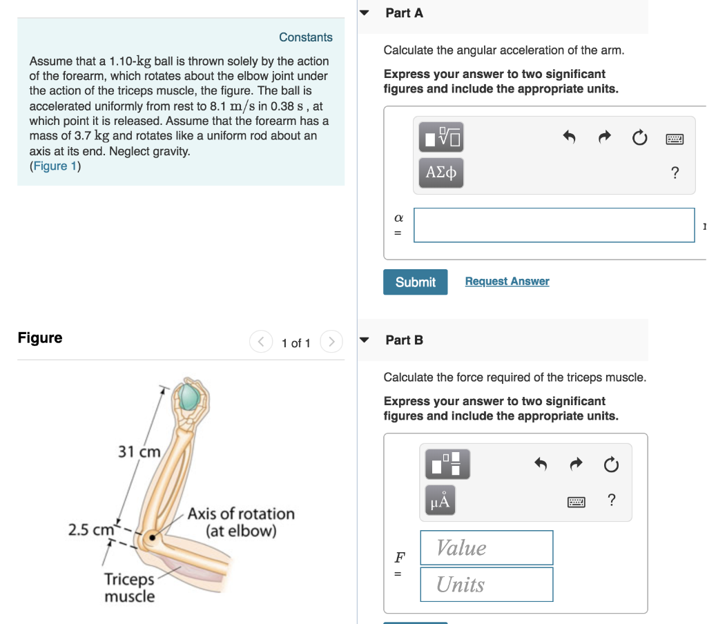 Solved PartA Constants Calculate the angular acceleration of | Chegg.com
