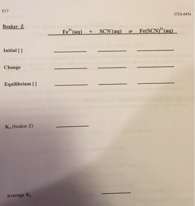 Solved LAB REPORT EXPERIMENT UTA-645 Section 1 Date 2 Part | Chegg.com