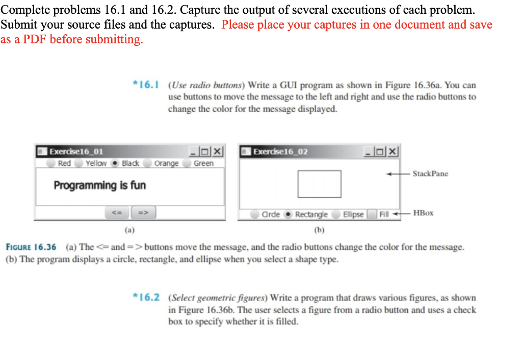 Solved Complete problems 16.1 and 16.2. Capture the output | Chegg.com