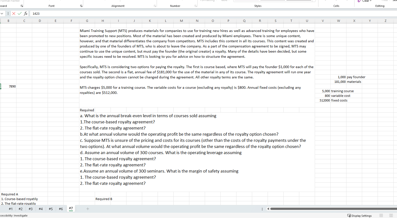 Solved poard অ Font Alignment Number Styles Cells Editing | Chegg.com