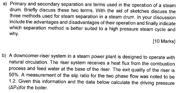 a) Primary and secondary separation are terms used in | Chegg.com