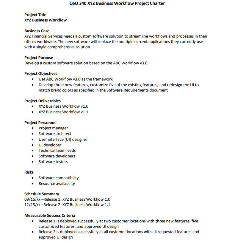 Competency In this project, you will demonstrate your | Chegg.com