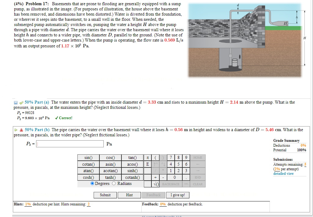 Solved (4\%) Problem 17: Basements that are prone to | Chegg.com Solved (4\%) Problem 17: Basements that are prone to | Chegg.com