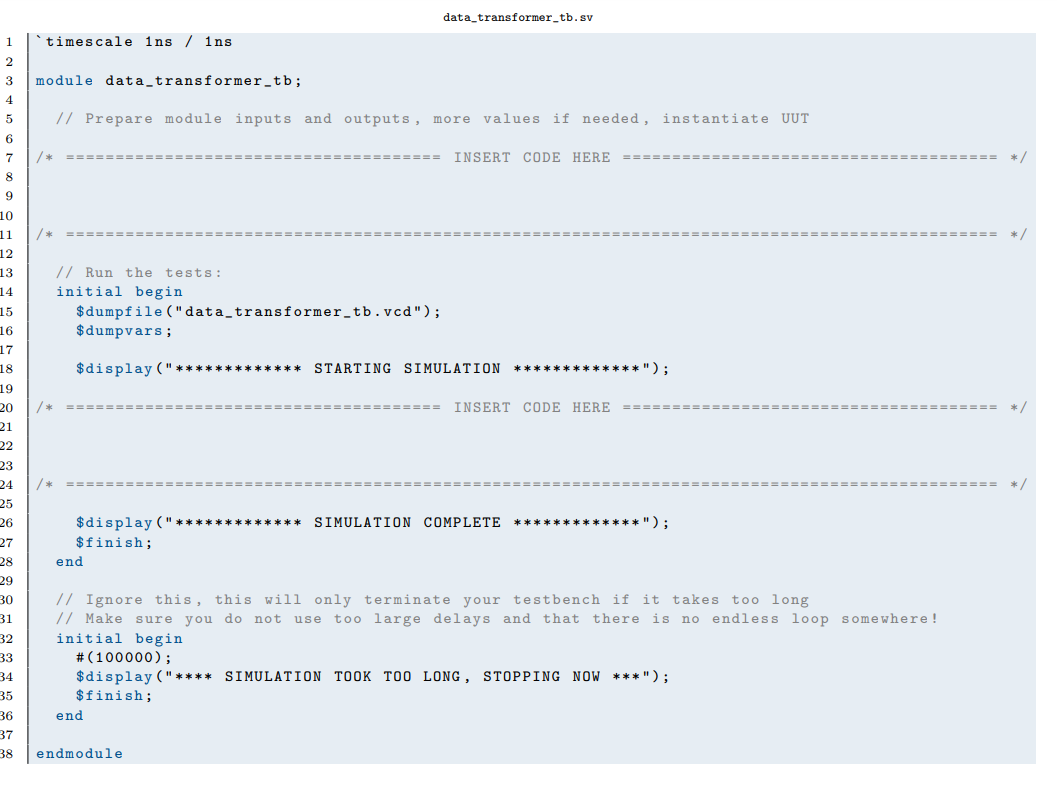Solved The aim of this task is to create a self-checking | Chegg.com