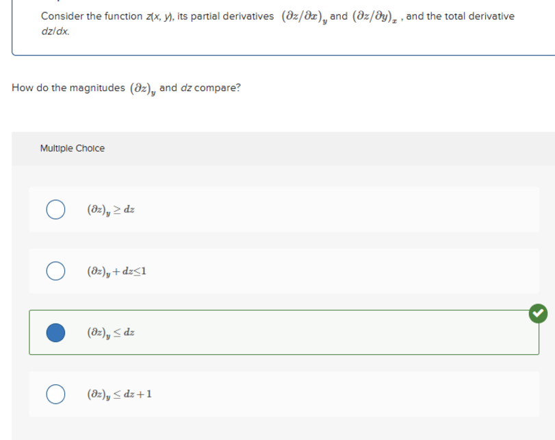 Solved Consider the function z(x,y), ﻿its partial | Chegg.com