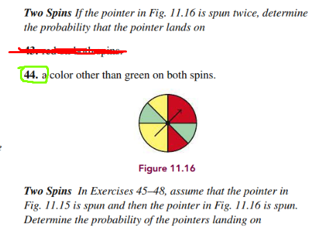 Solved Two Spins If the pointer in Fig. 11.16 is spun twice, | Chegg.com