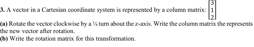 Solved 3. A vector in a Cartesian coordinate system is | Chegg.com