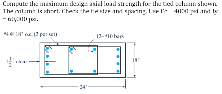 Solved Compute the maximum design axial load strength for | Chegg.com