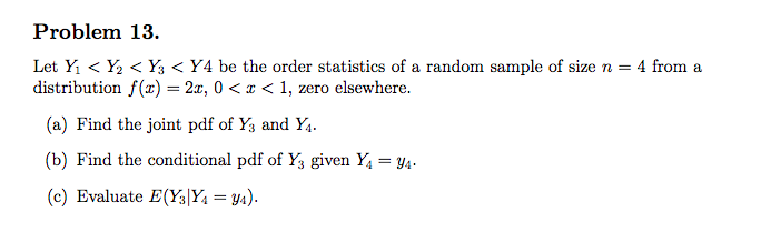 Solved Problem 13. Let Y: | Chegg.com