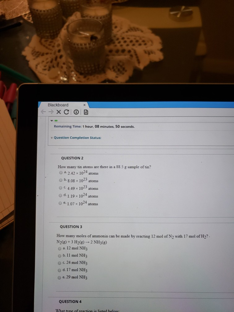 Solved X Blackboard -> XCO Remaining Time: 1 hour, 08 | Chegg.com