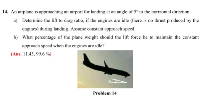 Solved An airplane is approaching an airport for landing at | Chegg.com